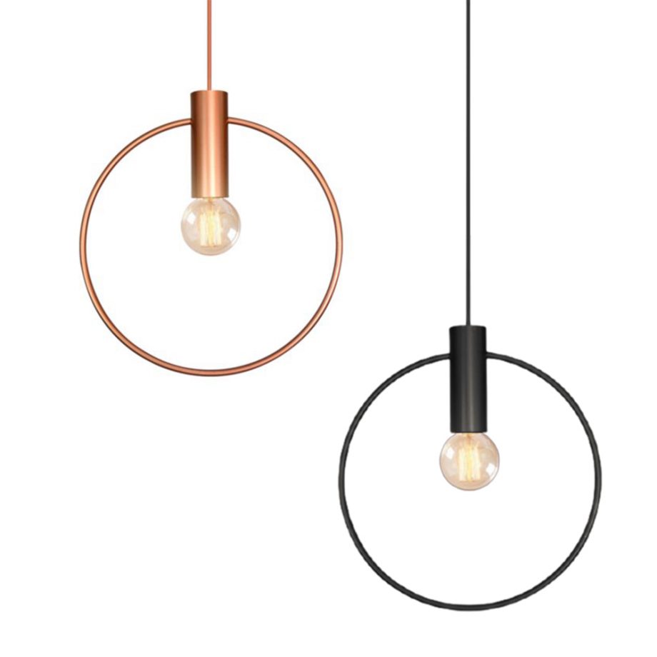 Pendente Circular Preto ou Cobre – Itamonte Ref: 480 – Vip Luz